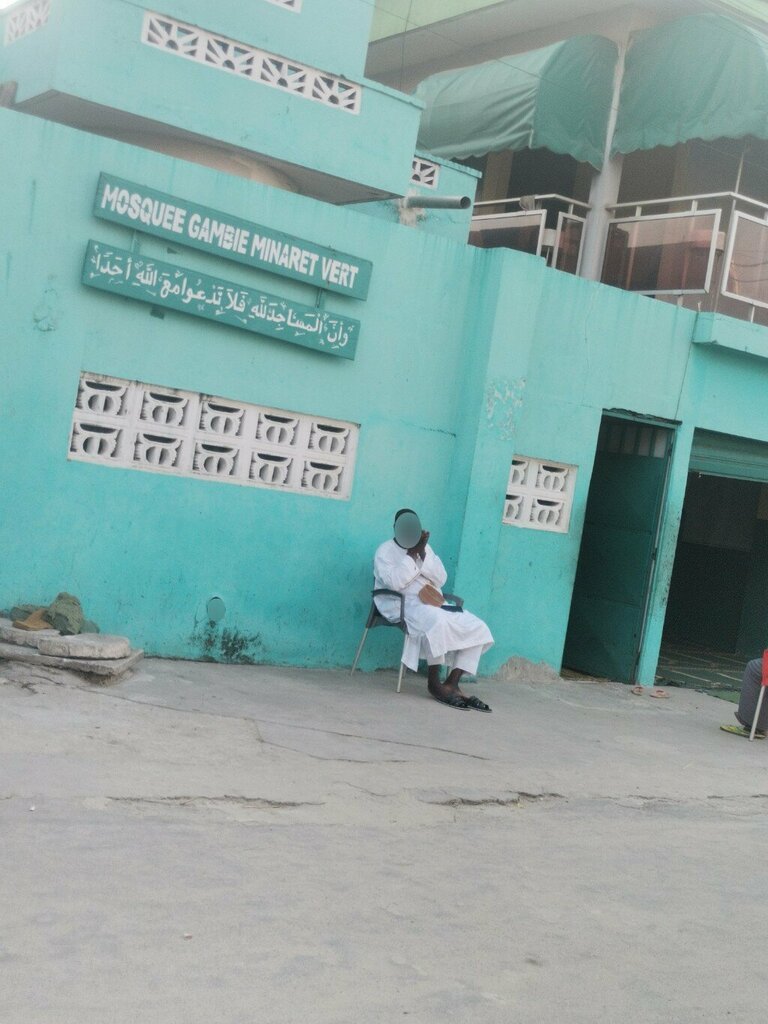 Cami Gambia Green Minaret Mosque, Abican, foto