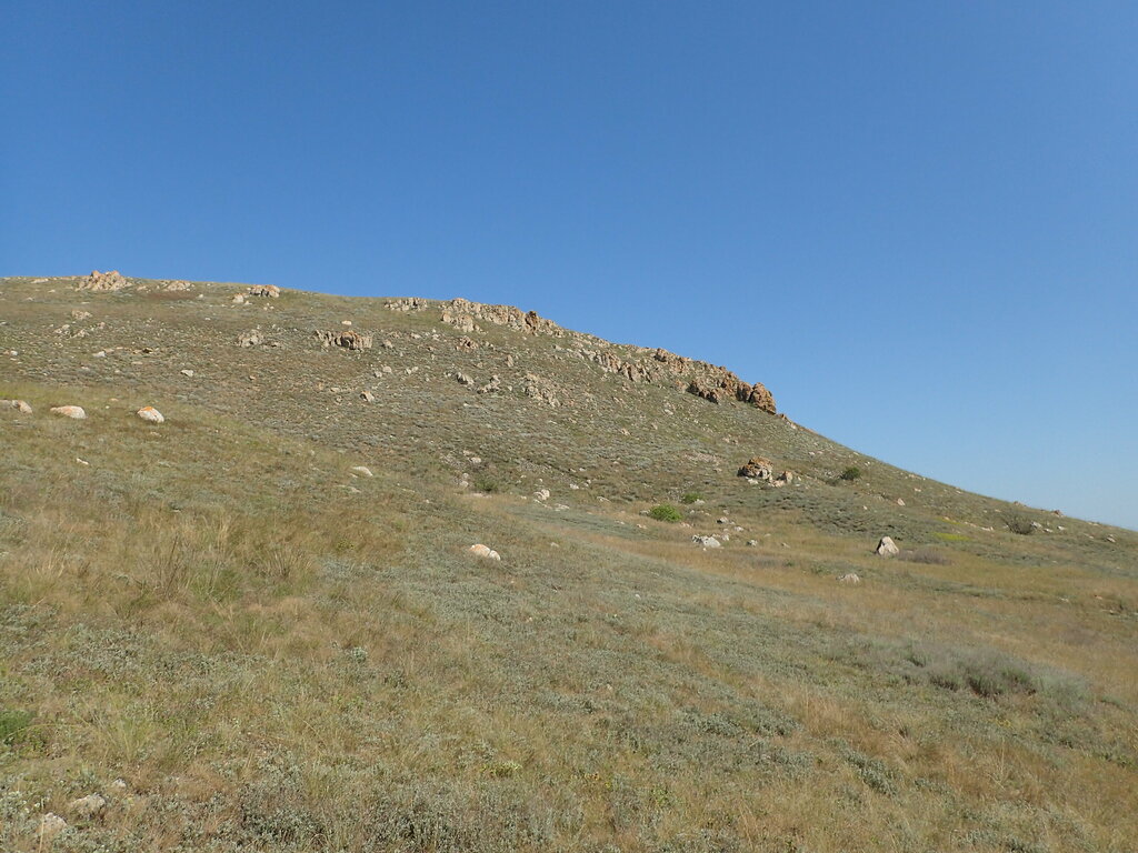 Dağ zirvesi Гора Большой Шабан, Kırım Cumhuriyeti, foto