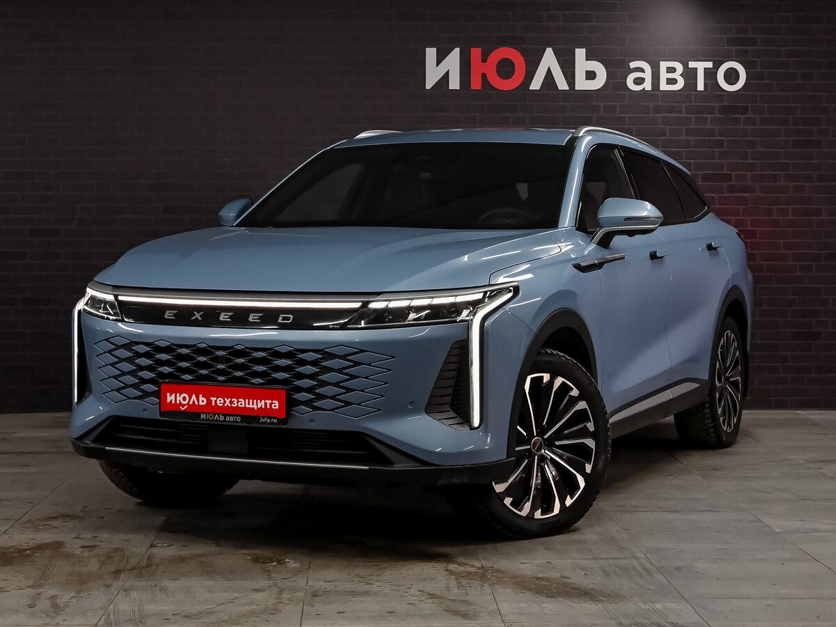 Купить б/у Exeed RX 2023-2025 2.0 AMT (249 л.с.) 4WD бензин робот в Екатеринбурге: голубой Эксид ...