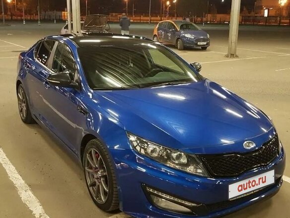 Купить б/у Kia K5 I 2.0 AT (165 л.с.) бензин автомат в Серпухове: синий Киа к5 I седан 2013 года ...