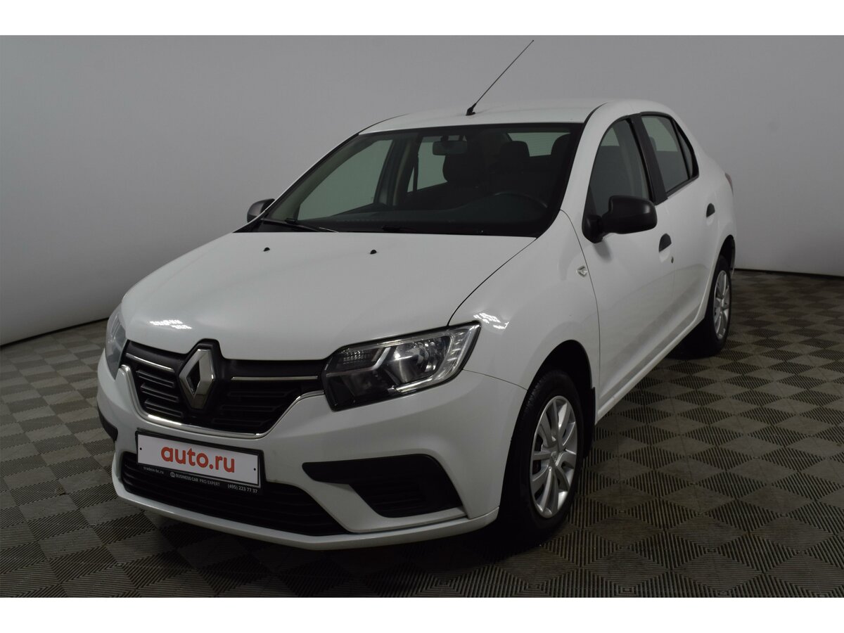 Купить б/у Renault Logan II Рестайлинг 1.6 AT (102 л.с.) бензин автомат в Москве: белый Рено ...
