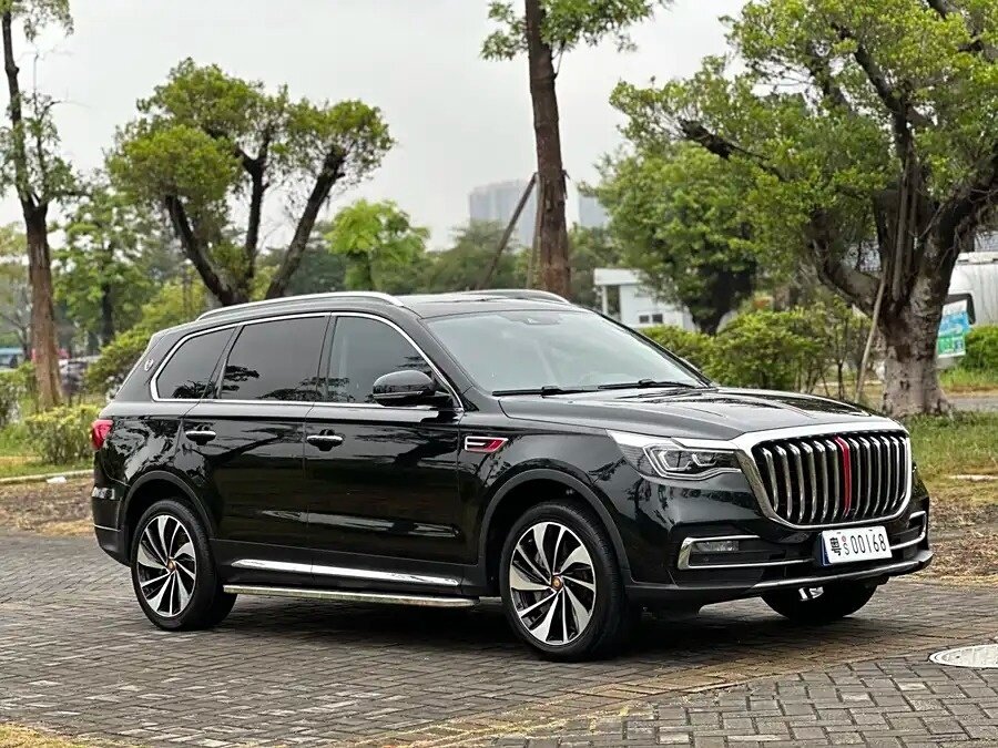 Купить б/у Hongqi HS7 I 2.0 AMT (252 л.с.) бензин робот во Владивостоке: чёрный Хончи хс7 I ...