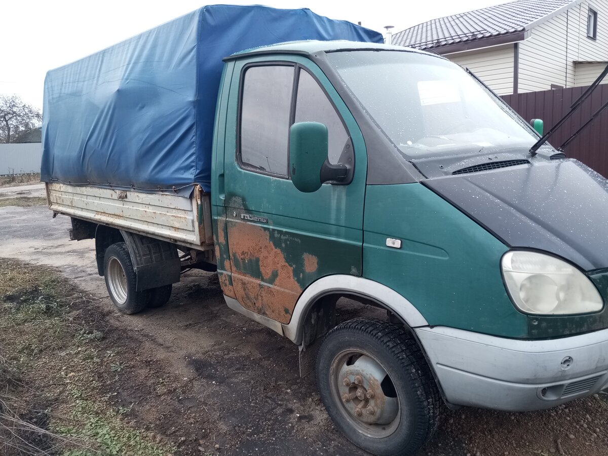 Купить б/у ГАЗ ГАЗель (3302) бензин в Юрьеве-Польском: зелёный бортовой грузовик 2006 года на ...