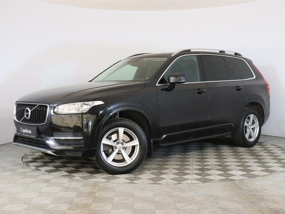 Купить б/у Volvo XC90 II 2.0 AT (249 л.с.) 4WD бензин автомат в Москве: чёрный Вольво XC90 II ...