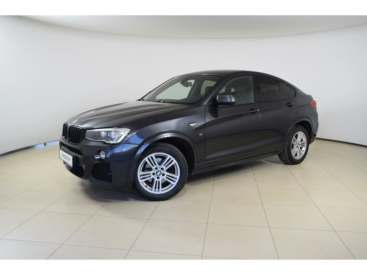 Купить б/у BMW X4 I (F26) 20d 2.0d AT (190 л.с.) 4WD дизель автомат в Москве: чёрный БМВ Х4 I ...