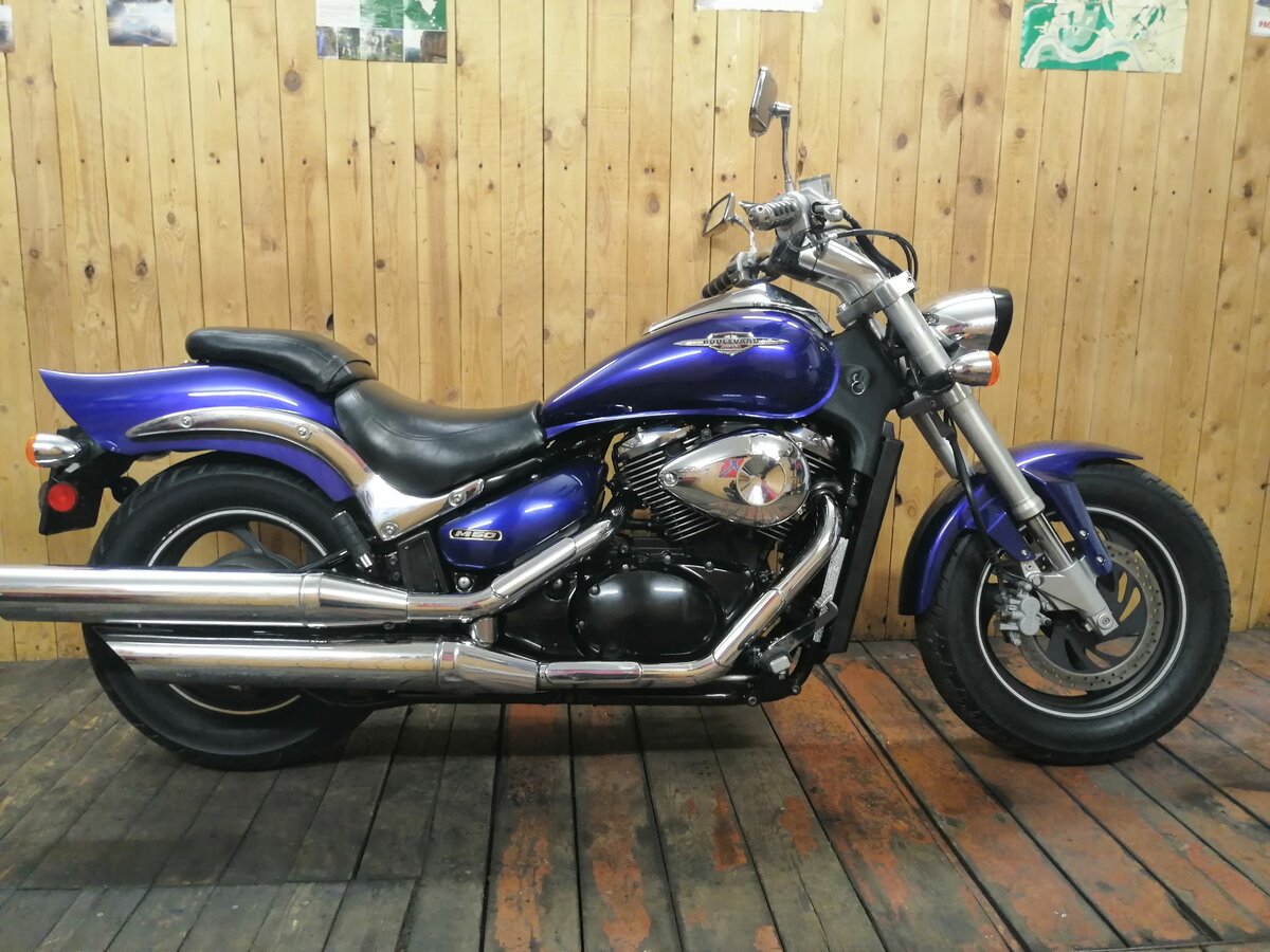 Купить б/у Suzuki Boulevard M50 инжектор 5 передач в Москве: синий ...