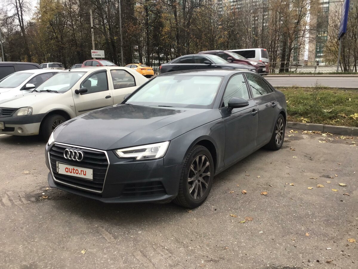 Купить б/у Audi A4 V (B9) 1.4 AMT (150 л.с.) бензин робот в Москве: серый Ауди А4 V (B9) седан ...