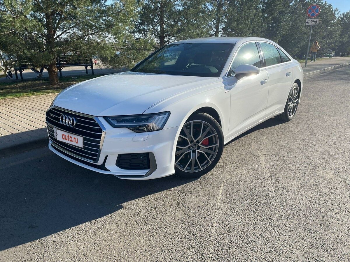 Купить б/у Audi A6 V (C8) 45 TDI 3.0d AT (249 л.с.) 4WD дизель автомат в Краснодаре: белый Ауди ...
