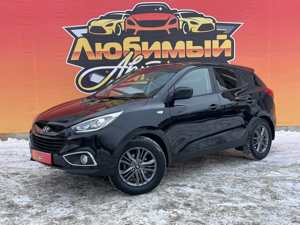 Купить б/у Hyundai ix35 I Рестайлинг 2.0 AT (150 л.с.) бензин автомат в Екатеринбурге: чёрный ...