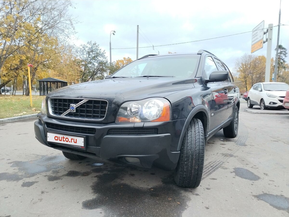 Купить б/у Volvo XC90 I 2.9 AT (272 л.с.) 4WD бензин автомат в Москве: чёрный Вольво XC90 I ...