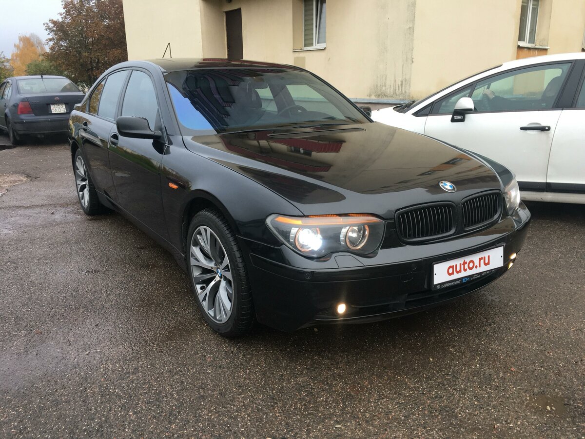 Купить б/у BMW 7 серии IV (E65/E66) 745Li 4.4 AT (333 л.с.) бензин автомат в Минске: чёрный БМВ ...