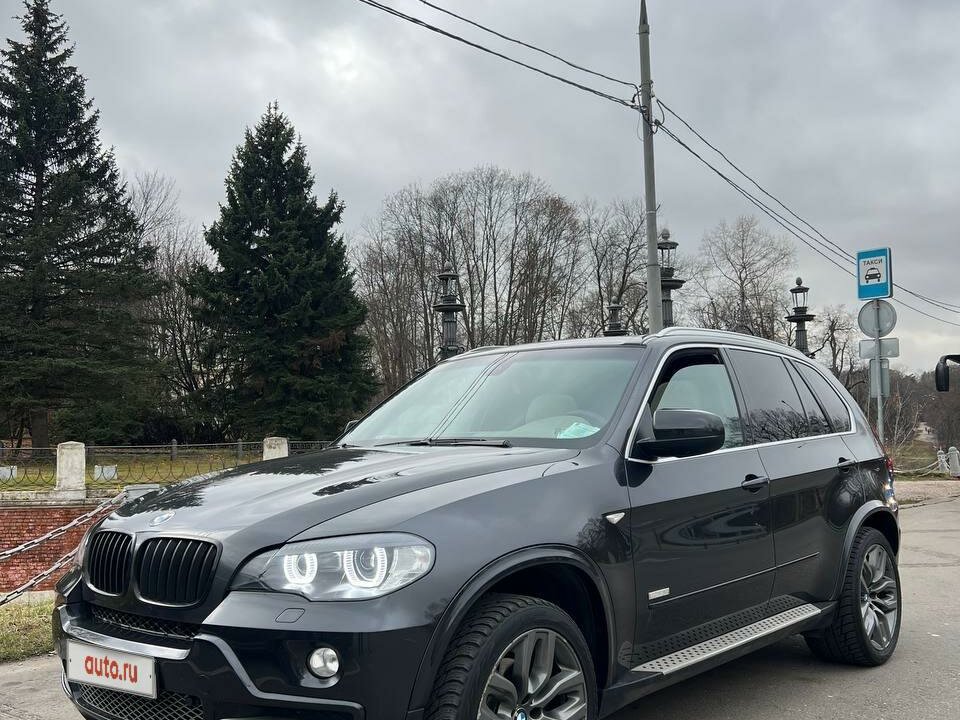 Купить б/у BMW X5 II (E70) 35d 3.0d AT (286 л.с.) 4WD дизель автомат в Москве: серый БМВ Х5 II ...