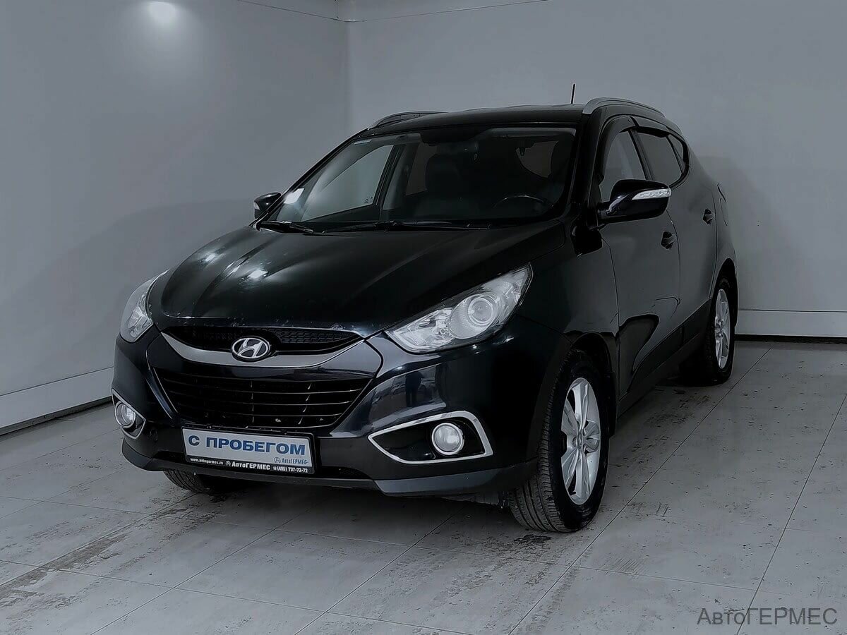 Купить б/у Hyundai ix35 I 2.0 AT (150 л.с.) бензин автомат в Москве: чёрный Хендэ ix35 I ...