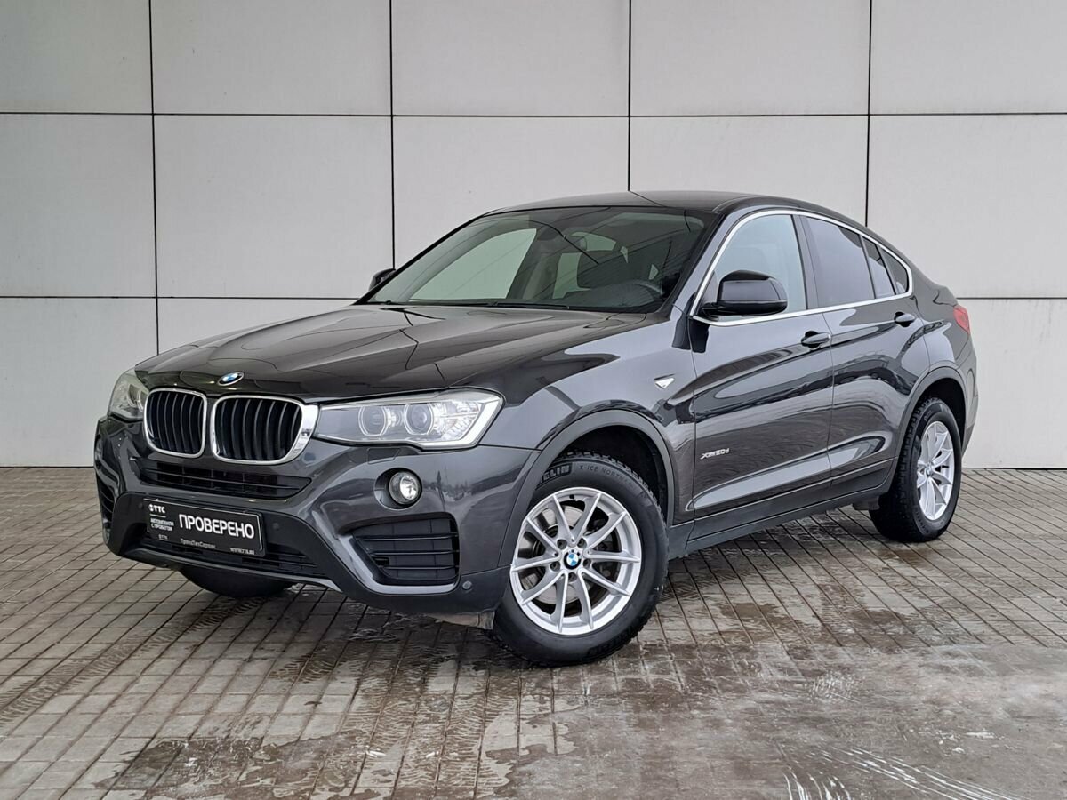 Купить б/у BMW X4 I (F26) 20d 2.0d AT (190 л.с.) 4WD дизель автомат в Набережных Челнах: серый ...