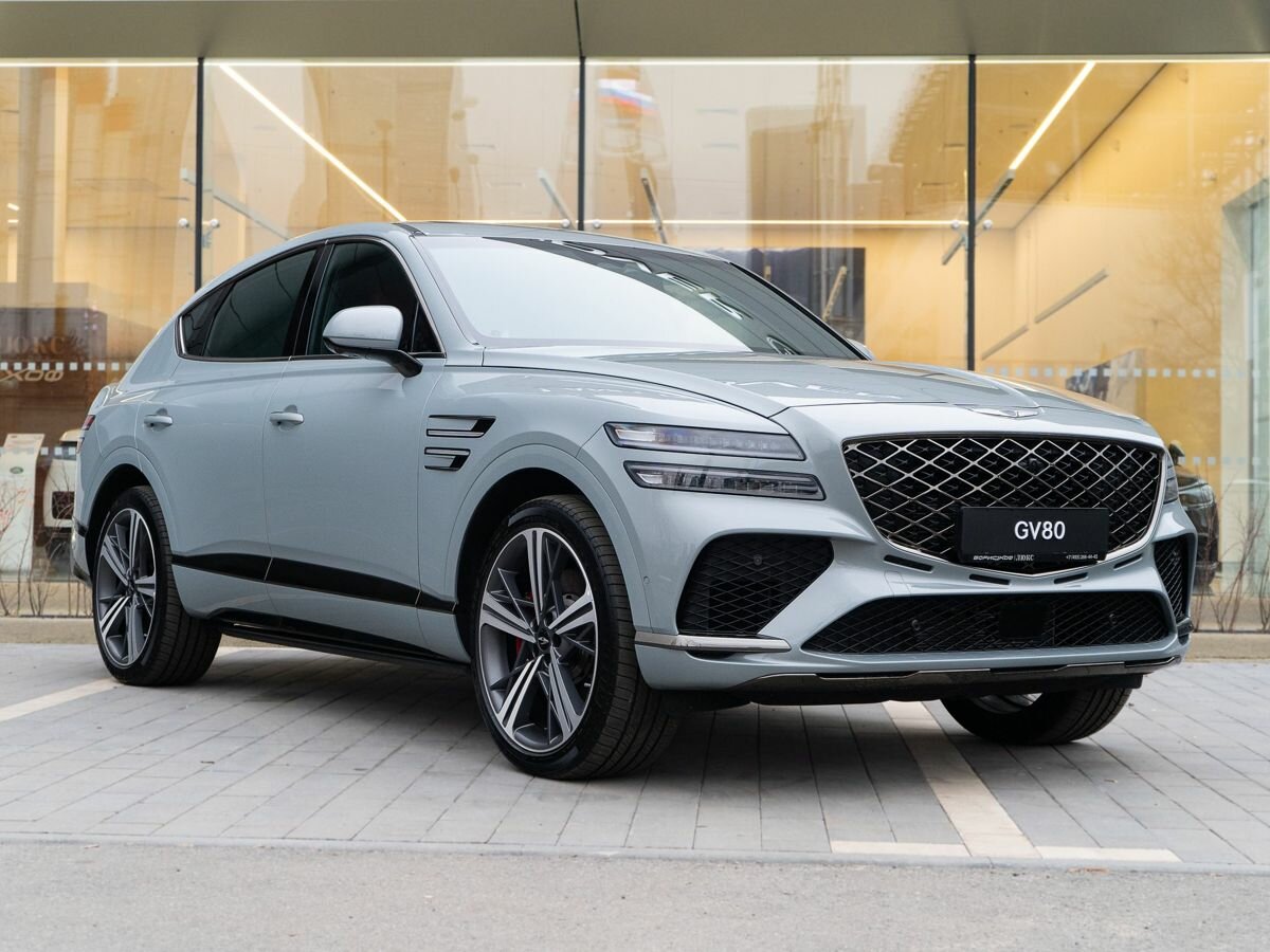 Купить новый Genesis GV80 Coupe 2023-2025 3.5 AT (415 л.с.) 4WD бензин автомат в Москве: голубой ...