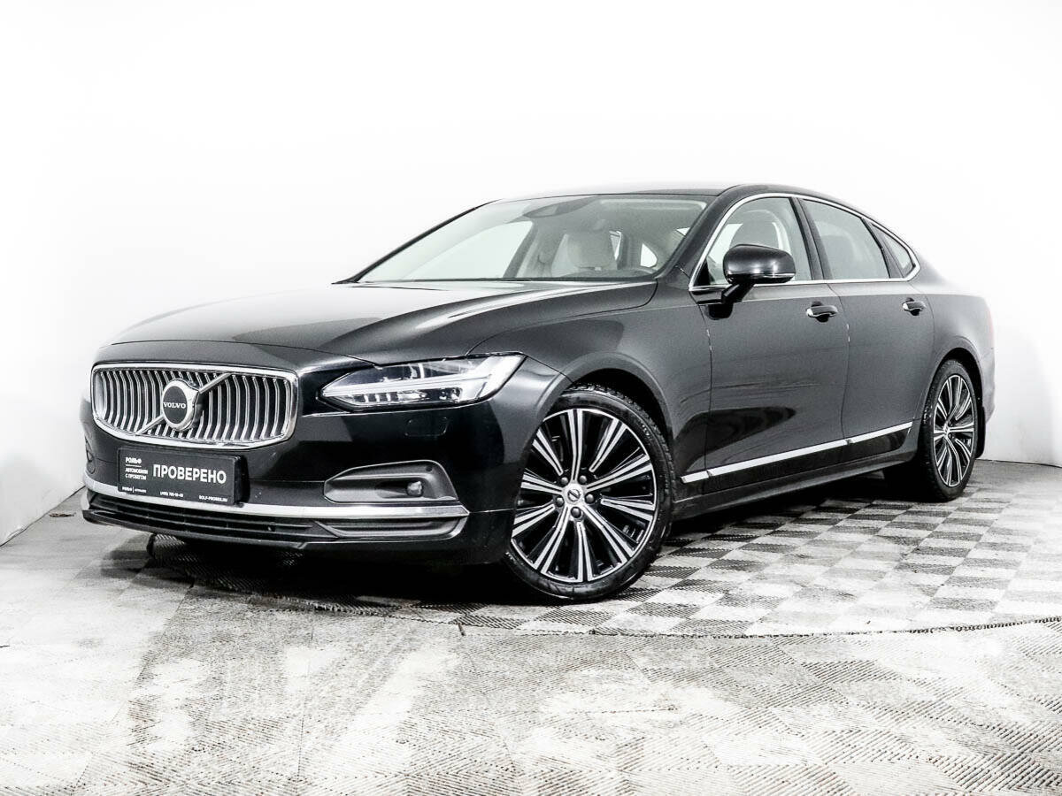 Купить б/у Volvo S90 II Рестайлинг 2.0 AT (190 л.с.) бензин автомат в Москве: чёрный Вольво S90 ...