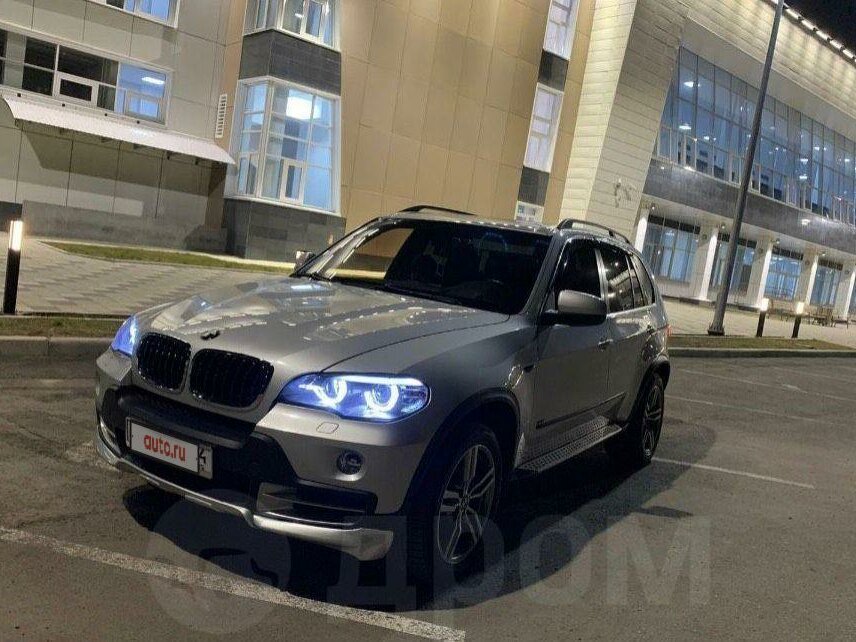 Купить б/у BMW X5 II (E70) 48i 4.8 AT (355 л.с.) 4WD бензин автомат в Красноярске: серебристый ...
