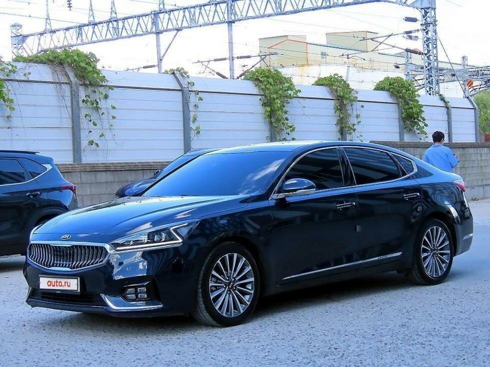 Купить б/у Kia K7 YG (II) 2.4 AT (190 л.с.) бензин автомат во Владивостоке: чёрный Киа K7 YG (II ...