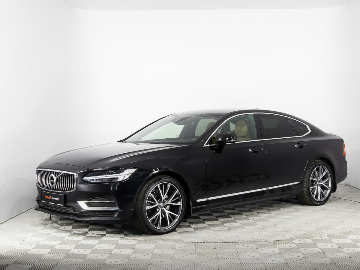 Купить б/у Volvo S90 II 2.0 AT (190 л.с.) бензин автомат в Москве: чёрный Вольво S90 II седан ...