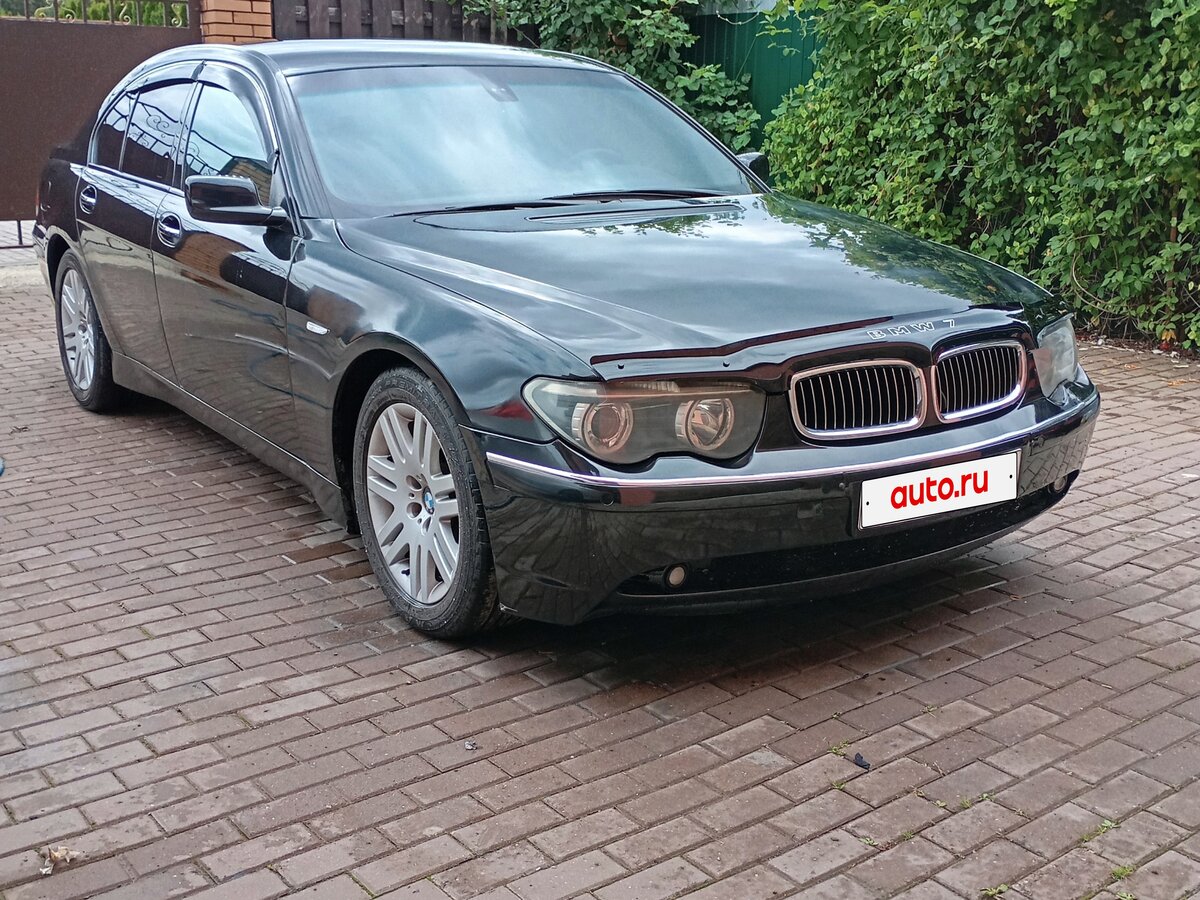 Купить б/у BMW 7 серии IV (E65/E66) 730d 3.0d AT (218 л.с.) дизель автомат в Москве: чёрный БМВ ...