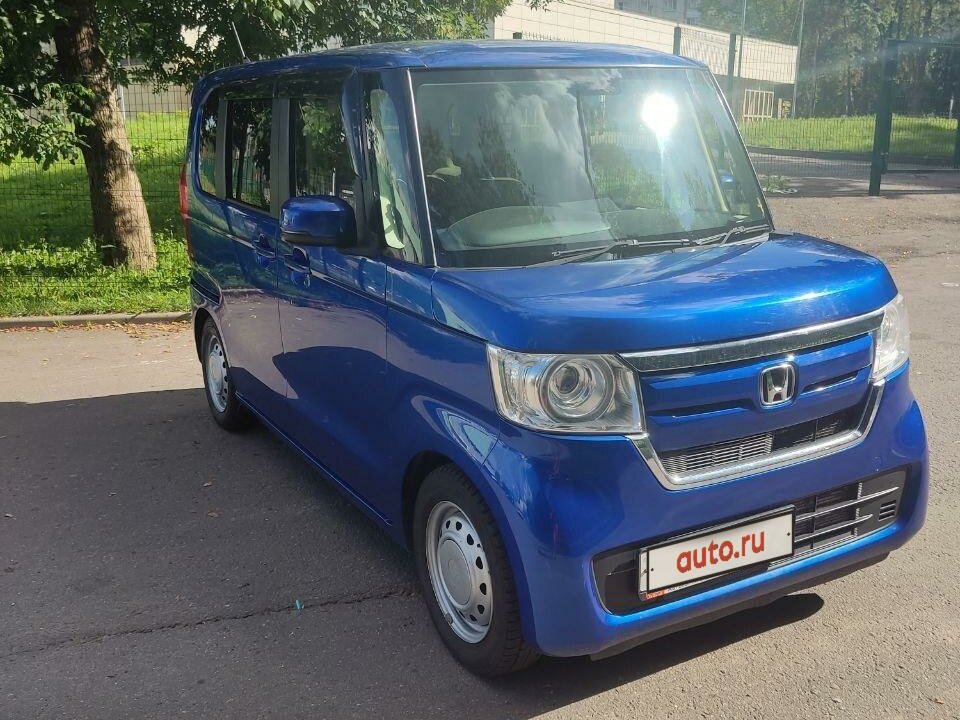 Купить б/у Honda N-BOX II 0.7 CVT (58 л.с.) бензин вариатор в Тамбове: синий Хонда н-бокс II ...