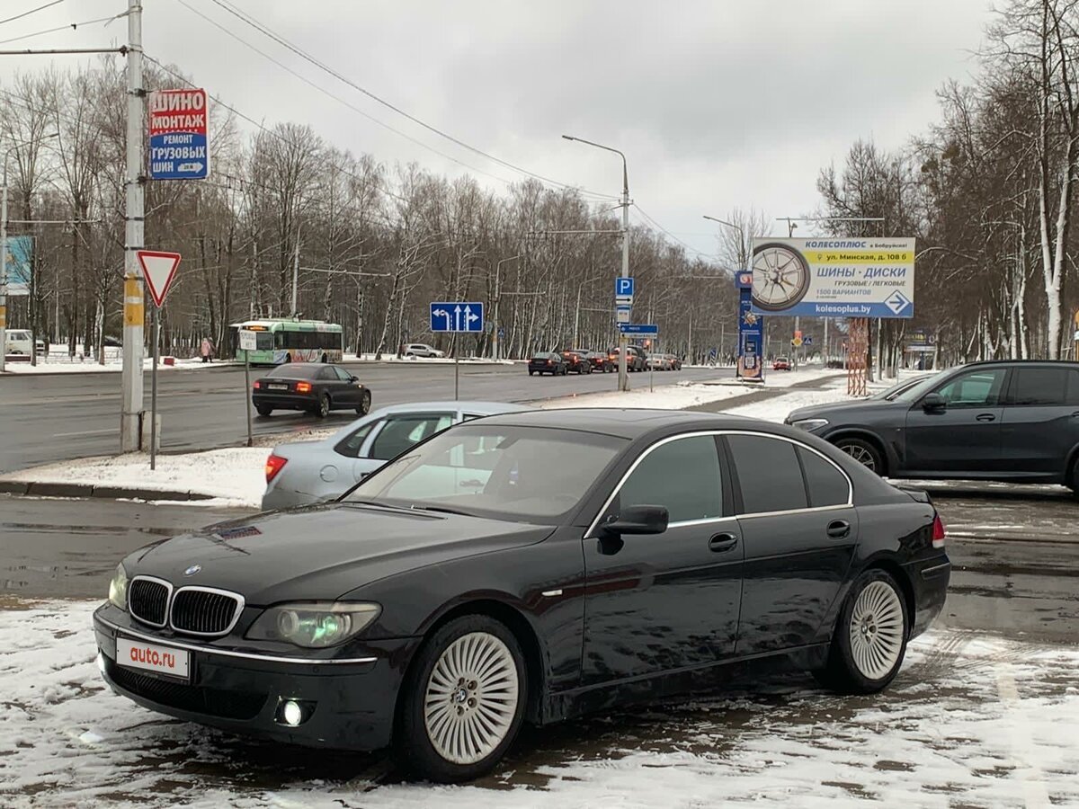 Купить б/у BMW 7 серии IV (E65/E66) 745Li 4.4 AT (333 л.с.) бензин автомат в Сумарокове: чёрный ...