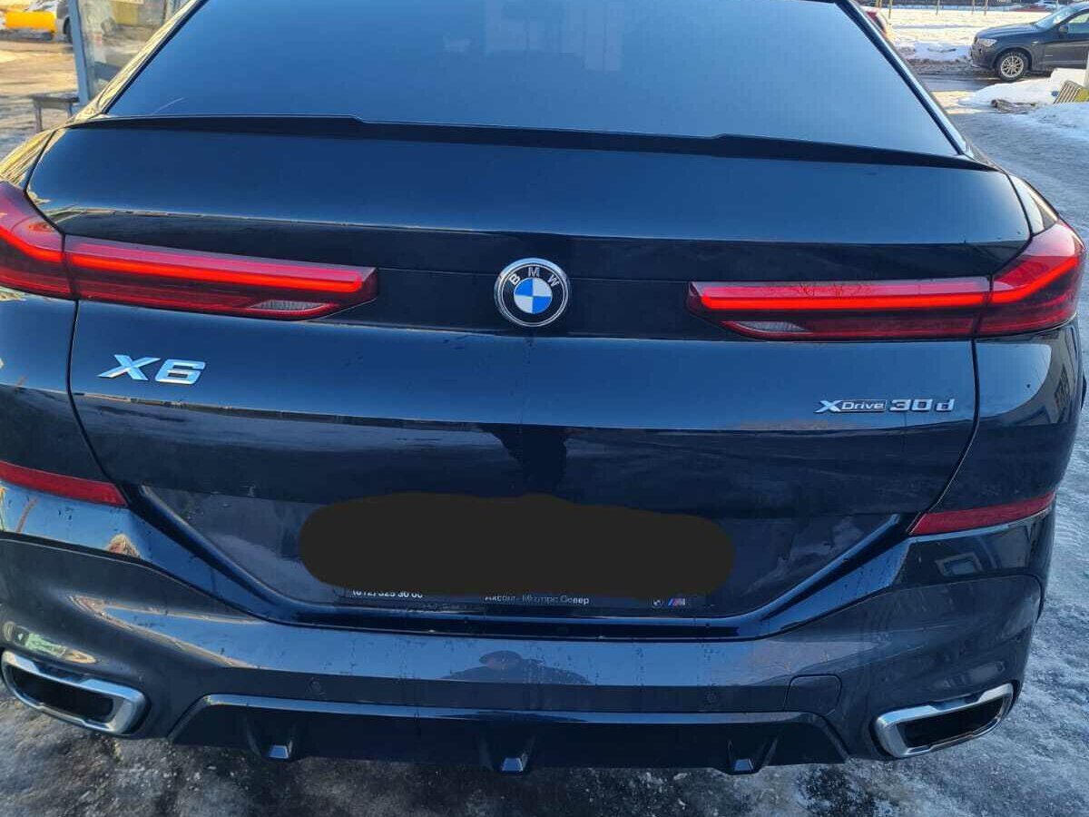Купить б/у BMW X6 III (G06) 30d 3.0d AT (249 л.с.) 4WD дизель автомат в Санкт-Петербурге: чёрный ...