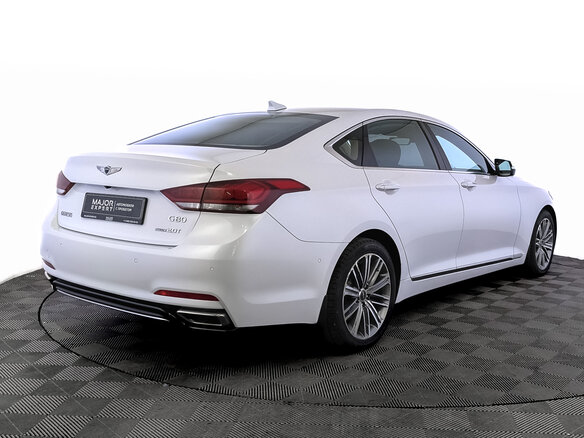 Купить б/у Genesis G80 I 2.0 AT (245 л.с.) 4WD бензин автомат в Москве: белый Генезис Г80 I ...