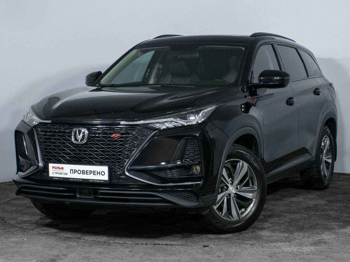 Купить б/у Changan CS75PLUS I 1.5 AT (178 л.с.) бензин автомат в Москве: чёрный Чанган ЦС75Плюс ...