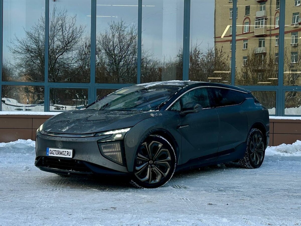 Купить б/у HiPhi X 2020-2024 Electro AT (440.0 кВт) 4WD электро автомат в Калуге: серый Хипхи ...