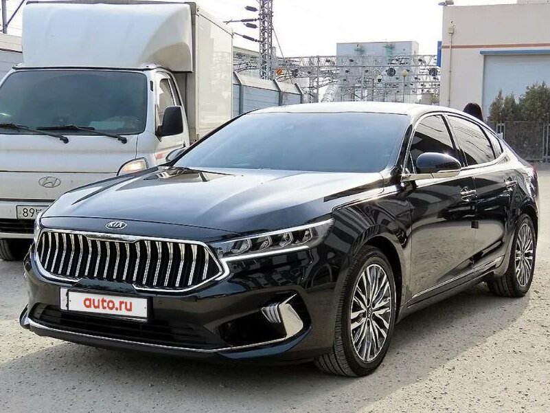 Купить б/у Kia K7 YG (II) 3.0 AT (266 л.с.) бензин автомат в Находке: чёрный Киа K7 YG (II ...