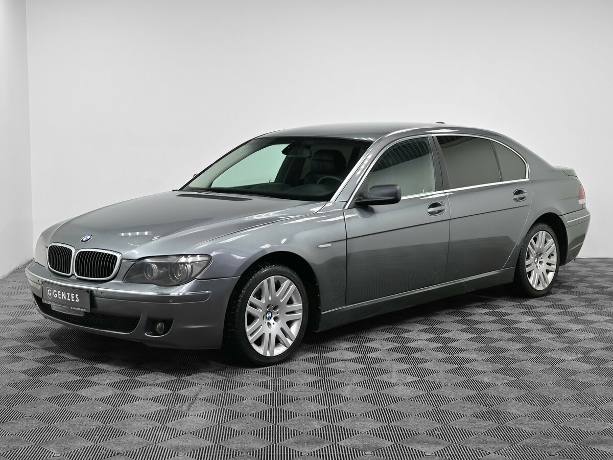 Купить б/у BMW 7 серии IV (E65/E66) 735Li 3.6 AT (272 л.с.) бензин автомат в Москве: серый БМВ 7 ...