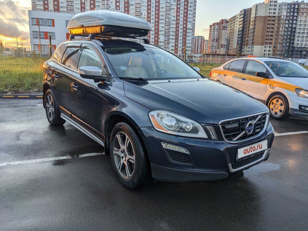 Купить б/у Volvo XC60 I 2.4d AT (163 л.с.) 4WD дизель автомат в Москве: синий Вольво XC60 I ...