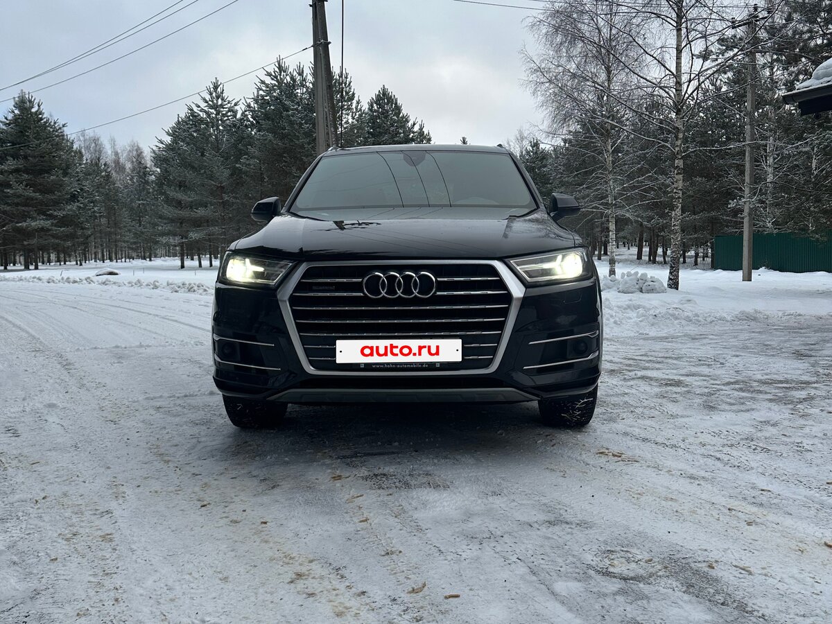Купить б/у Audi Q7 II (4M) 3.0d AT (218 л.с.) 4WD дизель автомат в Зубцове: чёрный Ауди Ку7 II ...