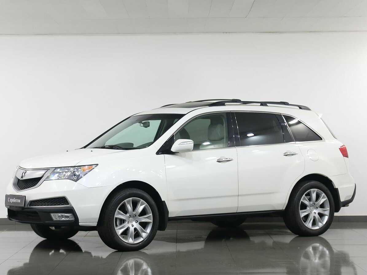 Купить б/у Acura MDX II Рестайлинг 3.7 AT (300 л.с.) 4WD бензин автомат в Москве: белый Акура ...