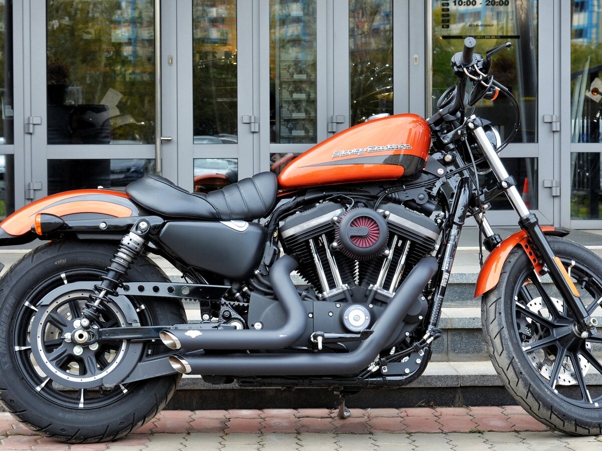 Купить б/у Harley-Davidson Sportster 883 инжектор 5 передач в Казани: оранжевый дорожный 2020 ...