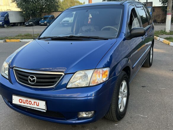 Купить б/у Mazda MPV II (LW) 2.5 AT (170 л.с.) бензин автомат в Островцах: синий Мазда MPV II ...