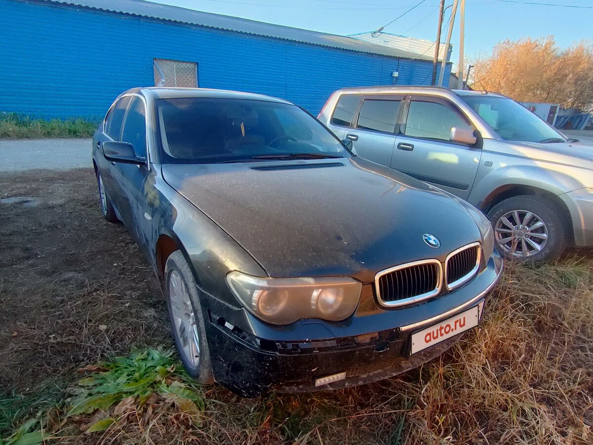Купить б/у BMW 7 серии IV (E65/E66) 745i 4.4 AT (333 л.с.) бензин автомат в Новосибирске: чёрный ...