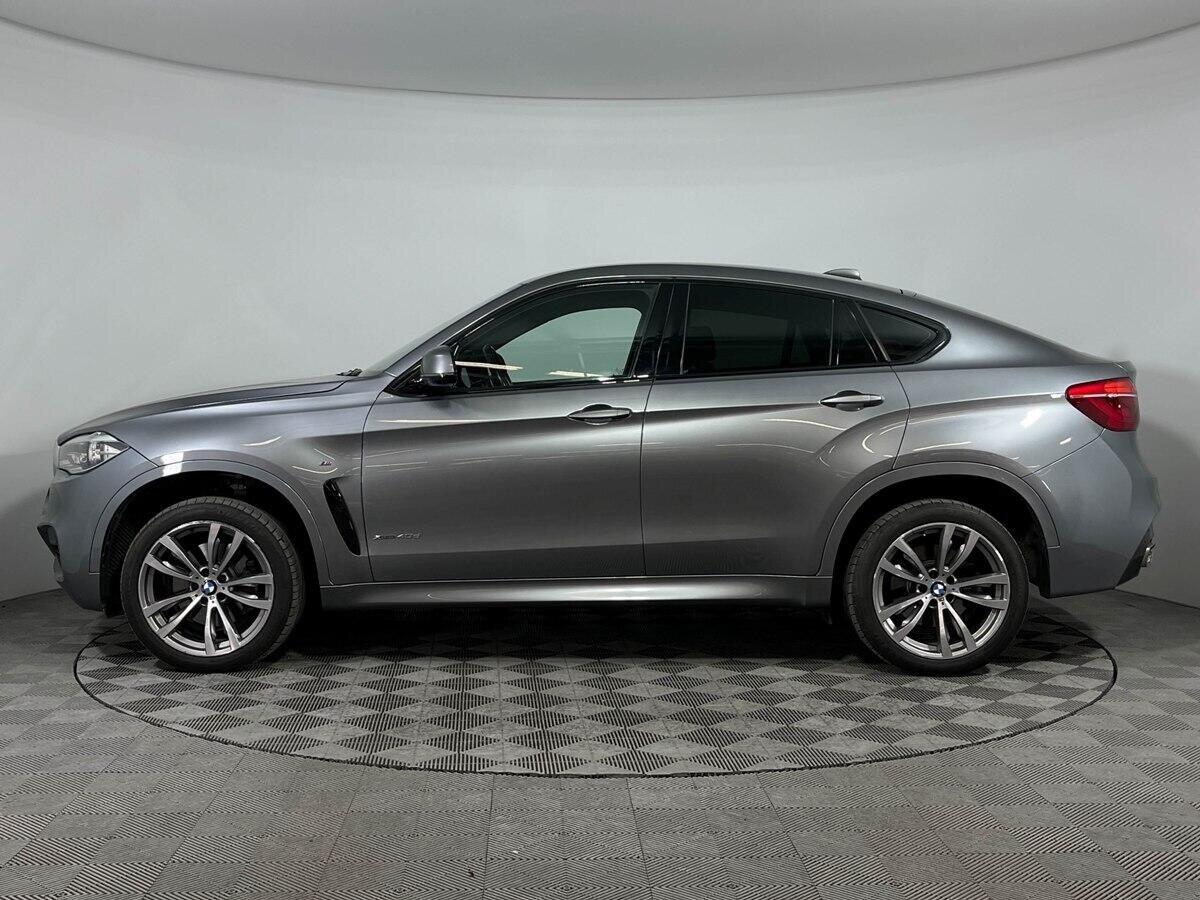Купить б/у BMW X6 II (F16) 40d 3.0d AT (313 л.с.) 4WD дизель автомат в Москве: серый БМВ Х6 II ...