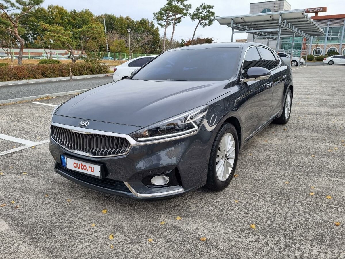 Купить б/у Kia K7 YG (II) Рестайлинг 2.5 AT (198 л.с.) бензин автомат во Владивостоке: чёрный ...