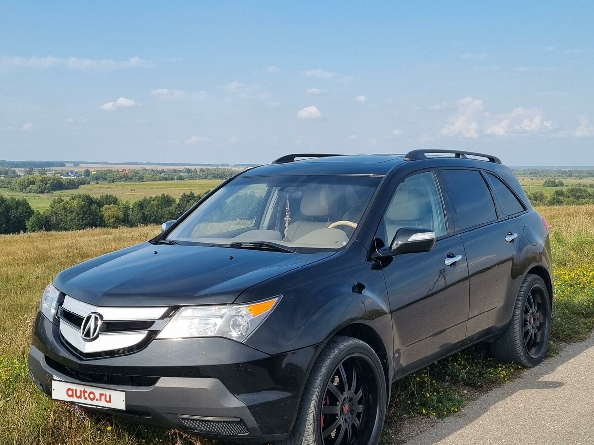 Купить б/у Acura MDX II 3.7 AT (300 л.с.) 4WD бензин автомат в Рязани: чёрный Акура мдх II ...