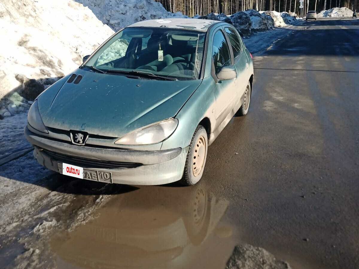Купить б/у Peugeot 206 1998-2012 1.4 MT (75 л.с.) бензин механика в Санкт-Петербурге: зелёный ...