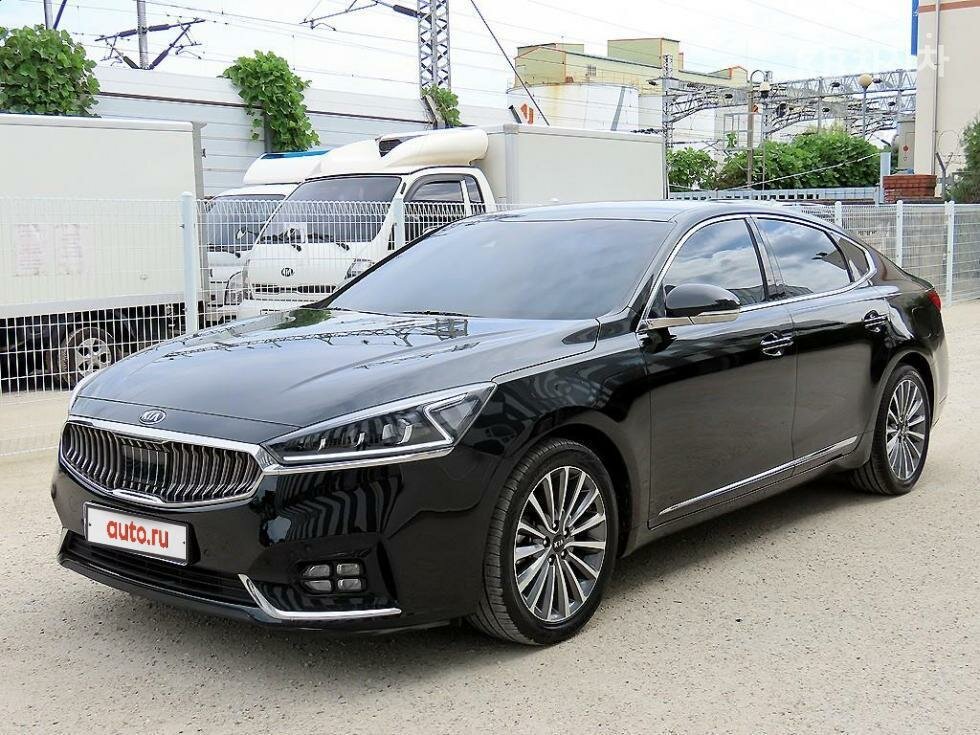 Купить б/у Kia K7 YG (II) 2.4 AT (190 л.с.) бензин автомат во Владивостоке: чёрный Киа K7 YG (II ...