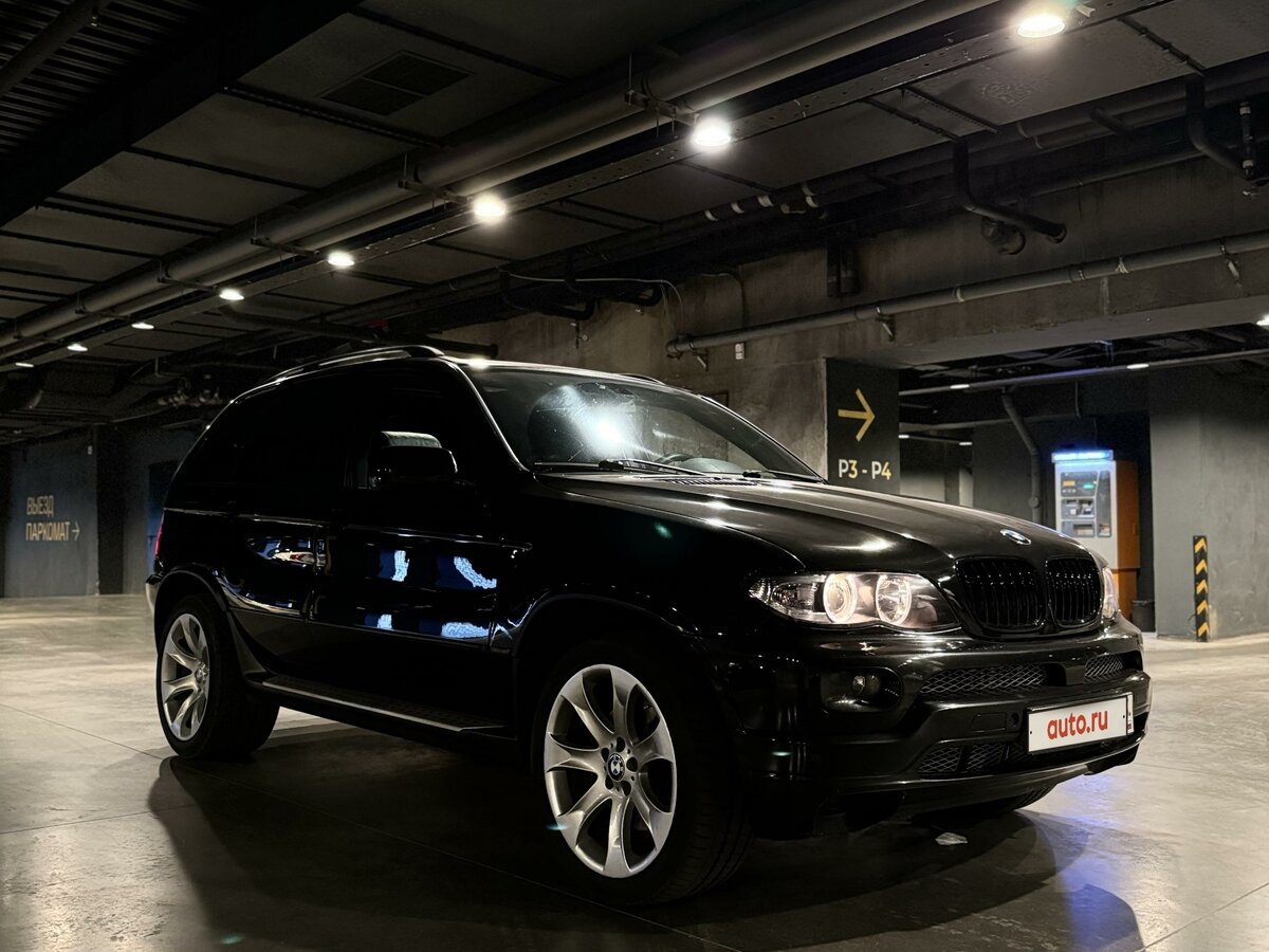 Купить б/у BMW X5 I (E53) Рестайлинг 4.8is 4.8 AT (360 л.с.) 4WD бензин автомат в Москве: чёрный ...