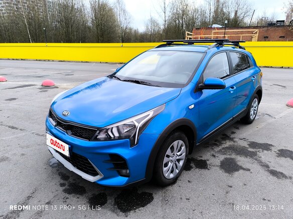 Купить б/у Kia Rio IV Рестайлинг X 1.6 AT (123 л.с.) бензин автомат в Санкт-Петербурге: синий ...