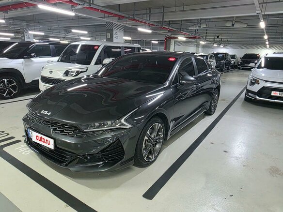 Купить б/у Kia K5 III 2.0 AT (160 л.с.) бензин автомат в Москве: чёрный Киа к5 III седан 2022 ...