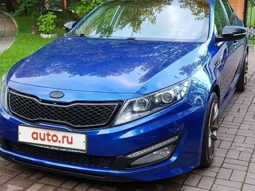 Купить б/у Kia K5 I 2.0 AT (165 л.с.) бензин автомат в Серпухове: синий Киа к5 I седан 2013 года ...