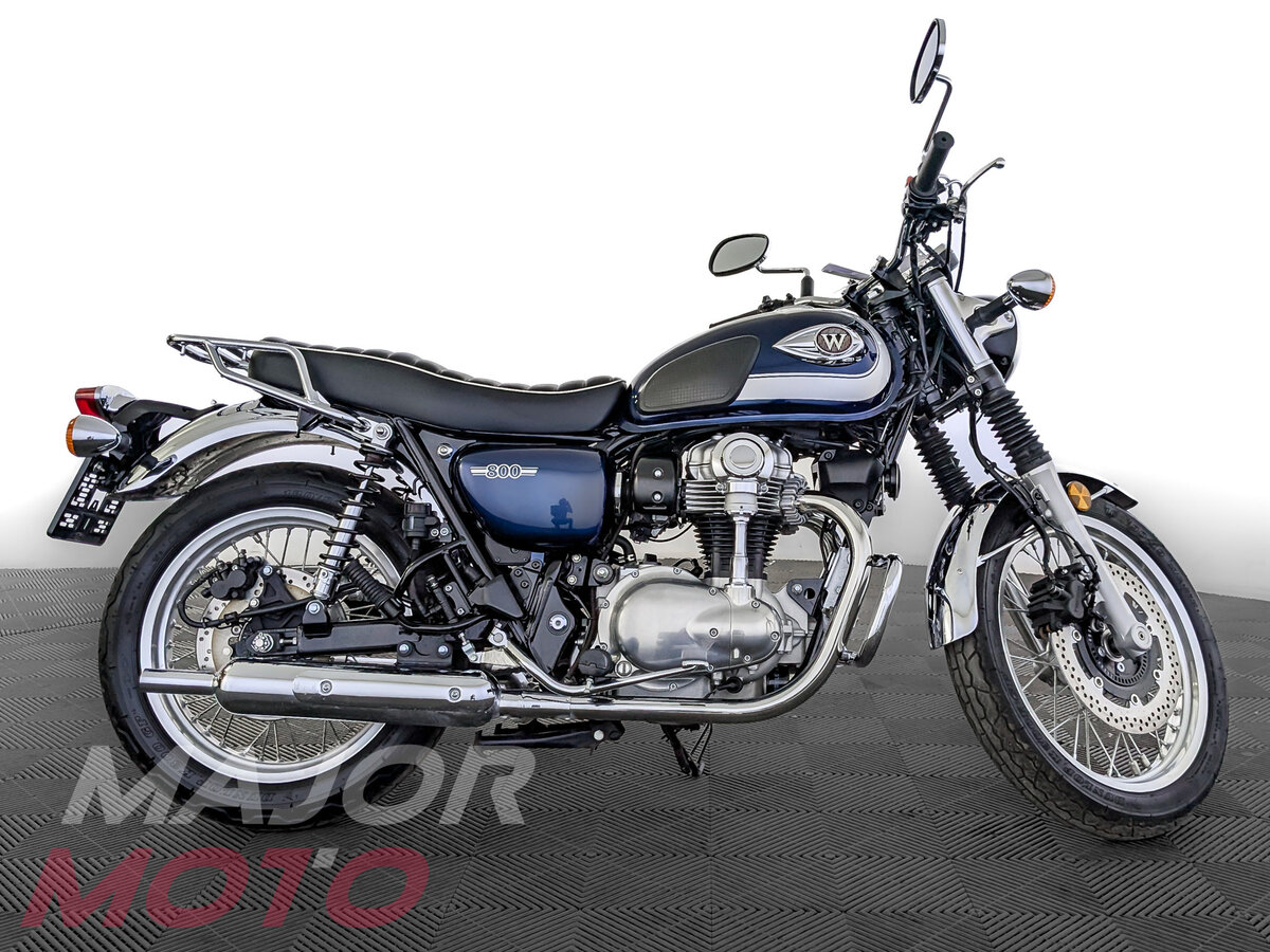Купить б/у Kawasaki W 800 инжектор 5 передач в Красногорске: синий классик 2021 года по цене 920 ...