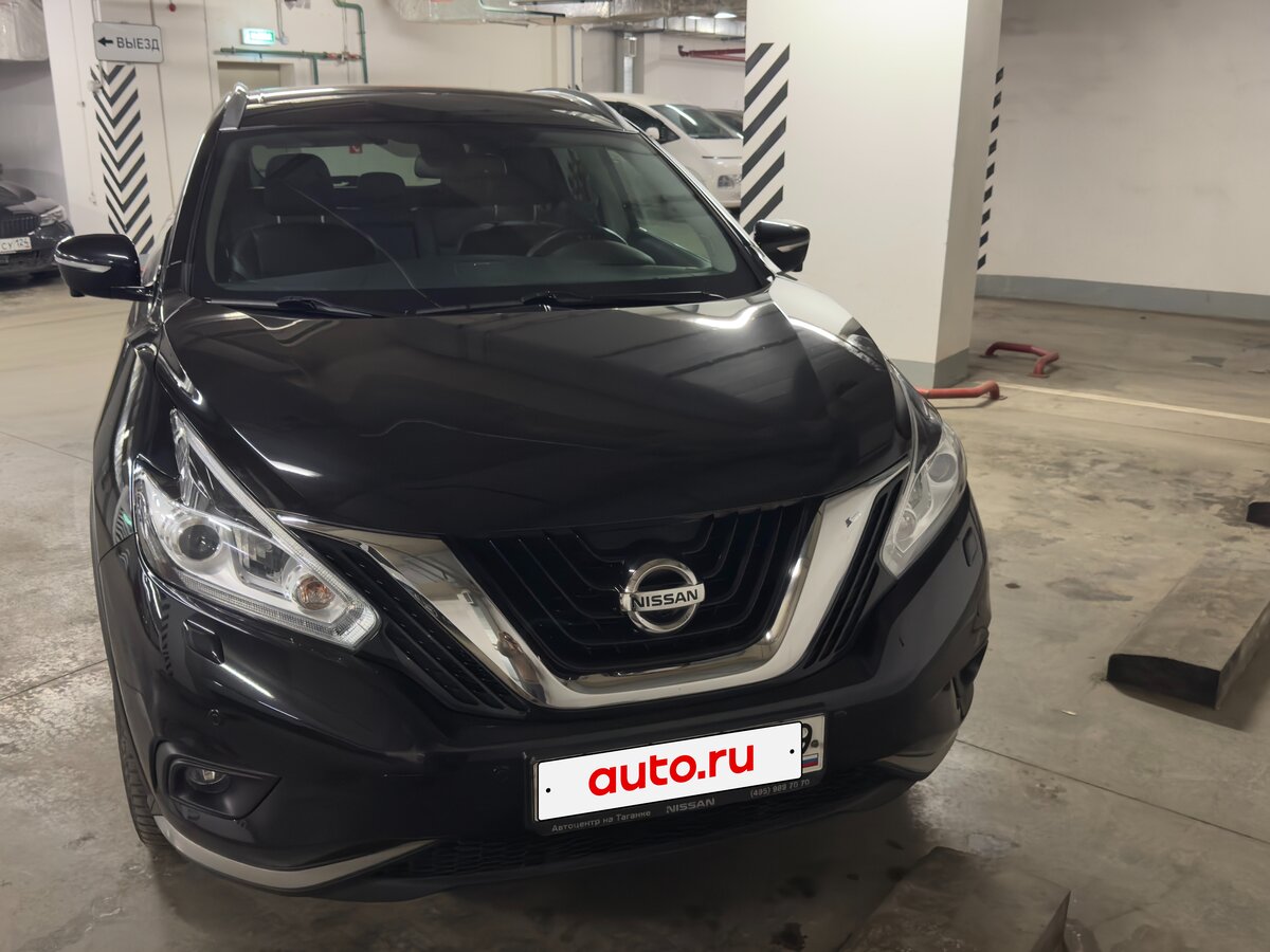 Купить б/у Nissan Murano III (Z52) 3.5 CVT (249 л.с.) 4WD бензин вариатор в Москве: чёрный ...