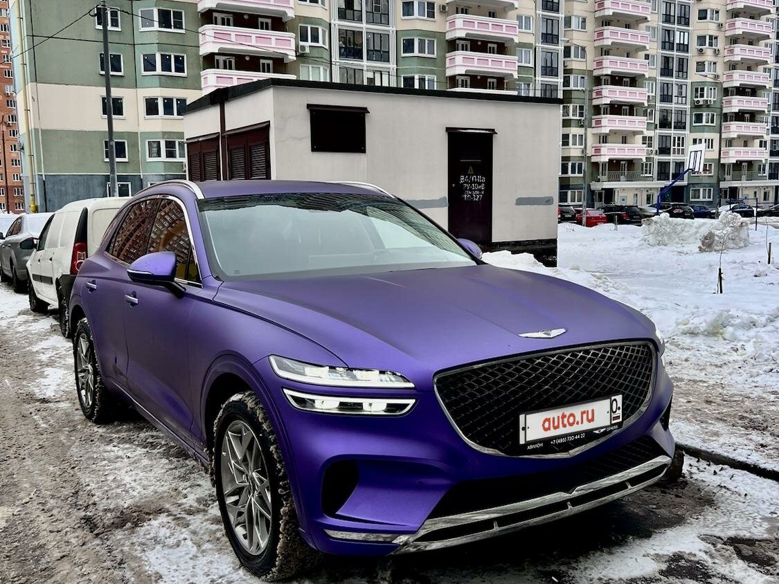 Купить б/у Genesis GV70 I 2.2d AT (199 л.с.) 4WD дизель автомат в Долгопрудном: пурпурный ...